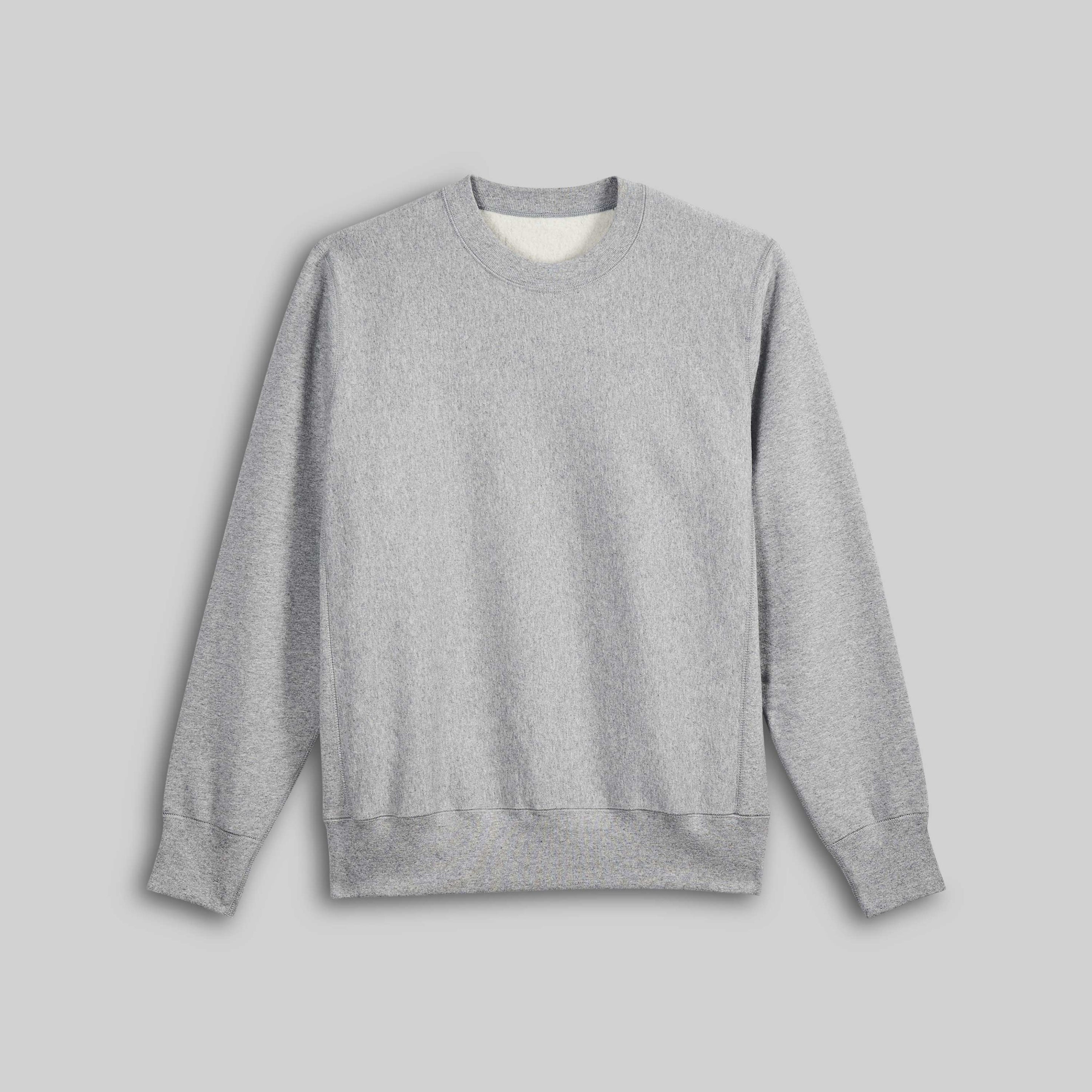 Crewneck Sweatshirt Heather Grey 400 GSM Fleece – House Of Blanks