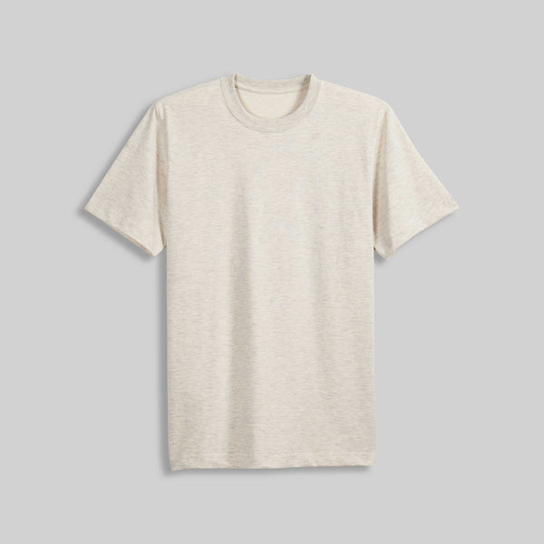 Blank Heavyweight T-shirt Heather Oatmeal 275 GSM – House Of Blanks