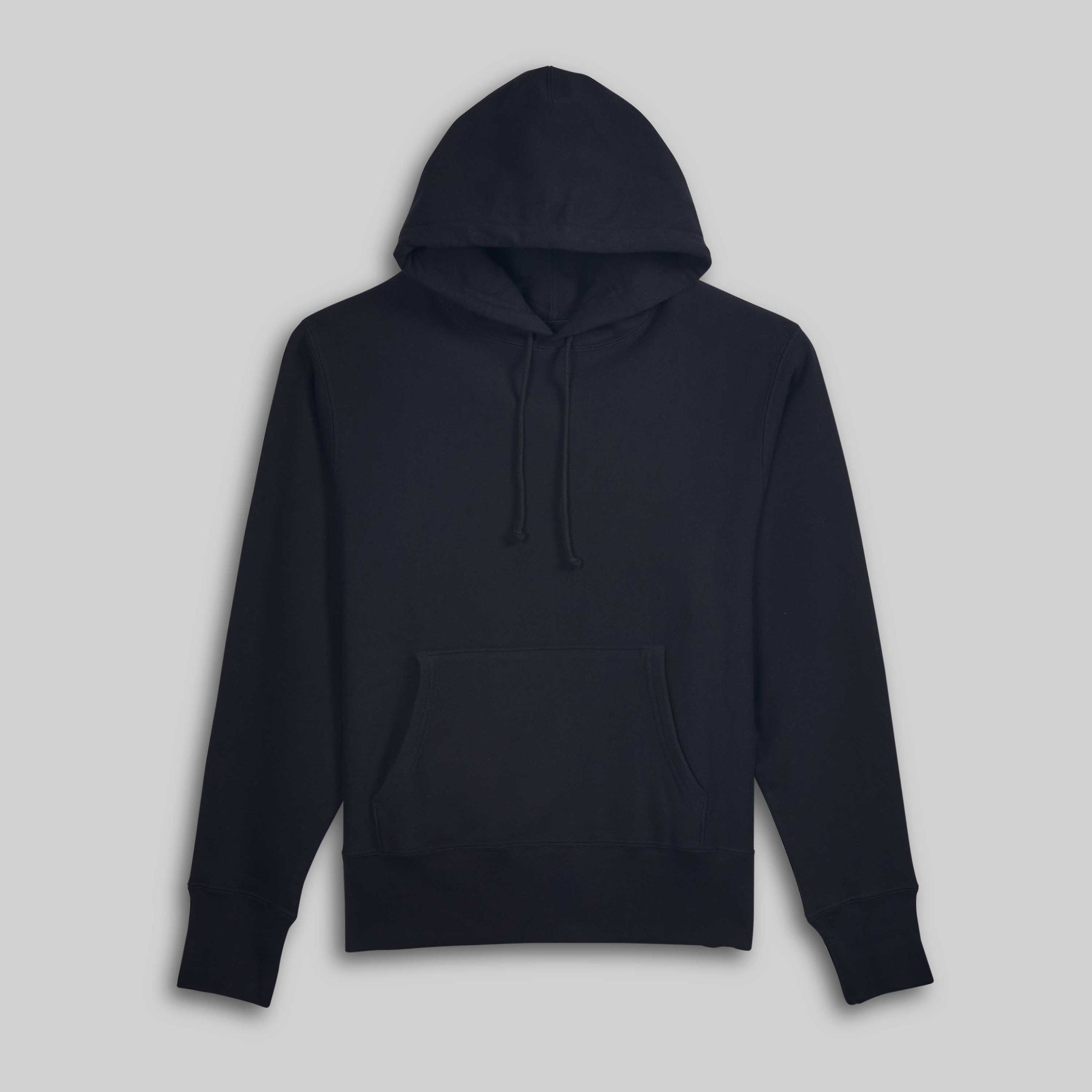 Blank Hoodie - Black 500 GSM Relaxed Fit – House Of Blanks