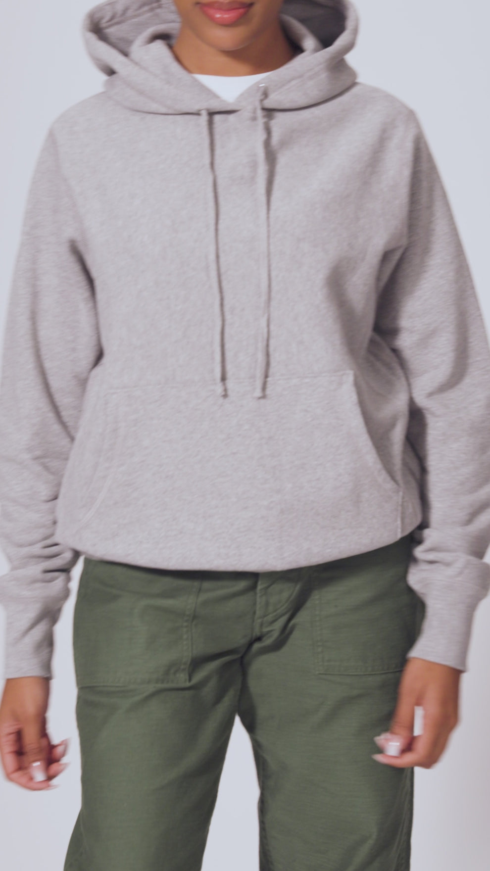 Hooded Sweatshirt - Heather Grey 400 GSM Fleece – House Of Blanks